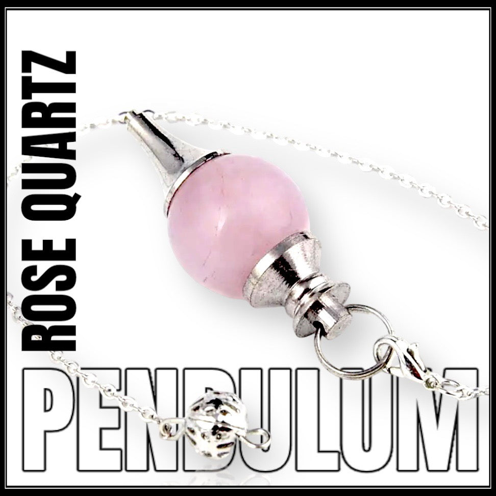 Natural Rose Quartz Pendulum – A Tool for Channeling and Love – may ...